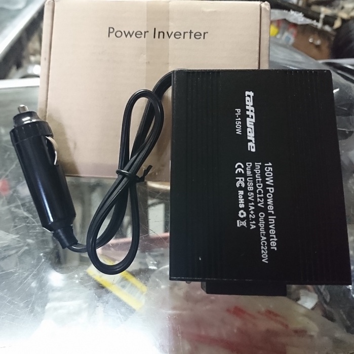 Jual Power Inverter Taffware 150W Merubah arus aki 12V ke 220V Charger ...