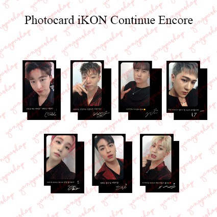 Jual [READY / SET] IKON CONTINUE CONCERT IKNN ENCORE PHOTOCARD FAN MADE ...
