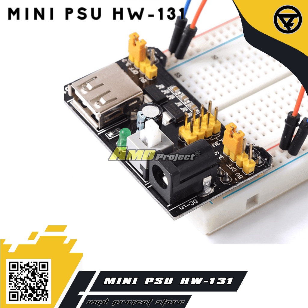 Jual PSU HW-131 Power Supply Unit 3.3V 5V Bread Board PSU Protoboard Breadboard MB102 MB 102 ...
