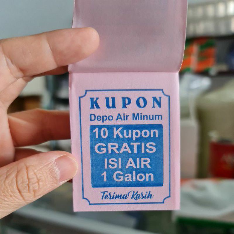 Jual Buku Kupon Gratis Air Depo air mineral isi ulang | Shopee Indonesia