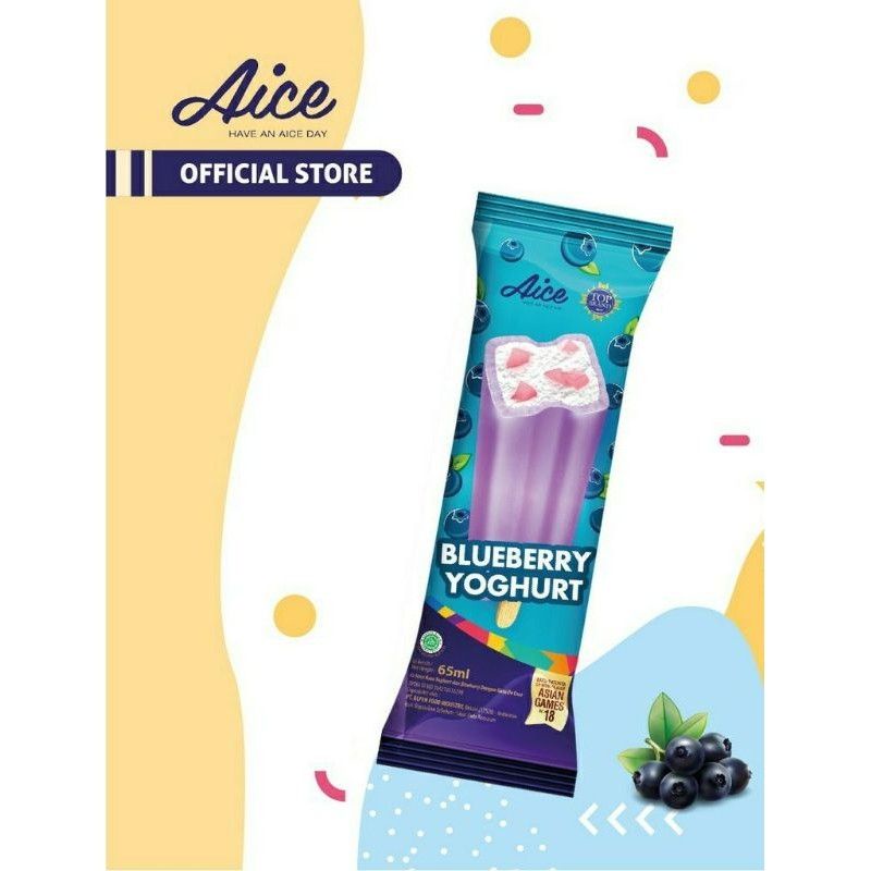 Jual Aice es krim Fruizzy blueberry yogurt 1 box isi 40 pcs | Shopee ...