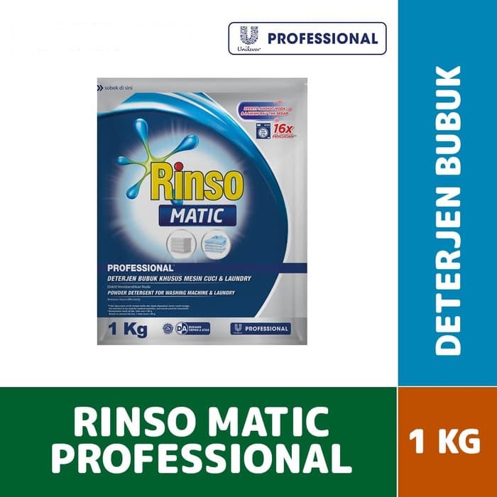 Jual Bandung Rinso Matic Professional - Detergen Bubuk 1 KG | Shopee ...