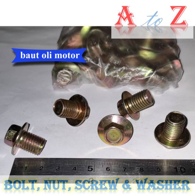 Jual Baut oli motor yamaha/tap oli bawah motor ymh/baut pembuangan oli ...