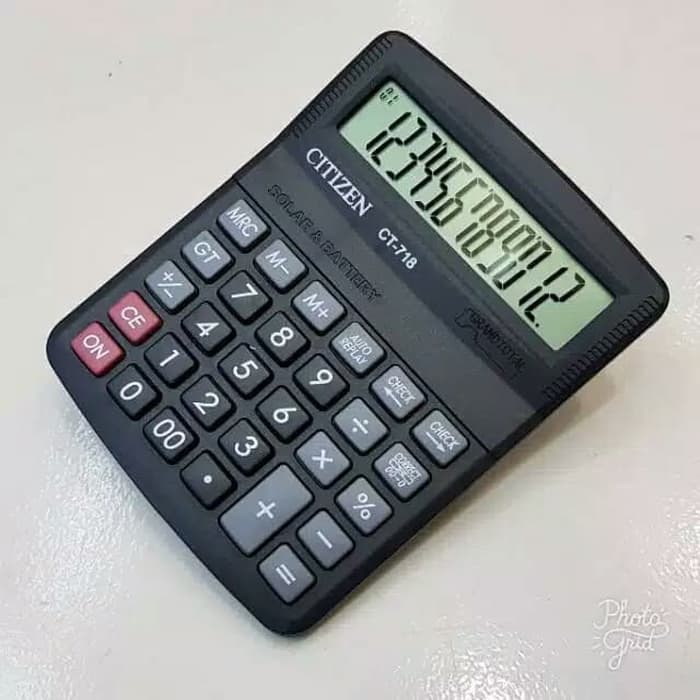 Jual Kalkulator Citizen CT 718 C / Warna Warni Hitam Biru / Pink ...