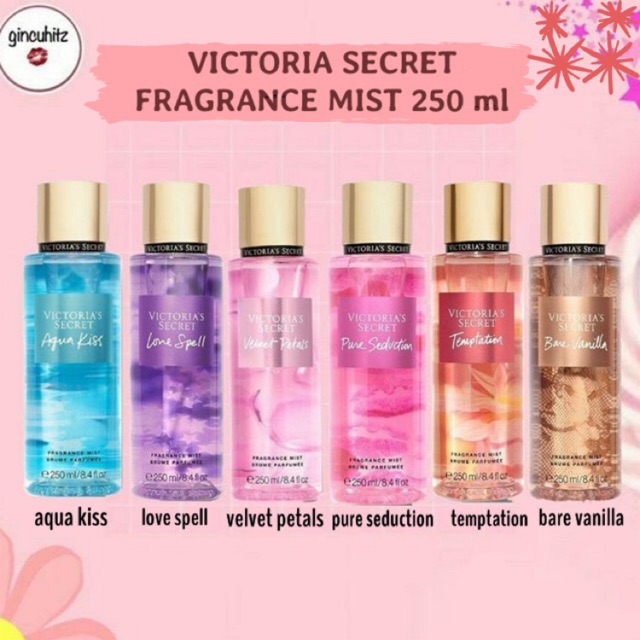 Jual VICTORIA SECRET / VS FRAGRANCE MIST BODY MIST 250 ml | Shopee ...
