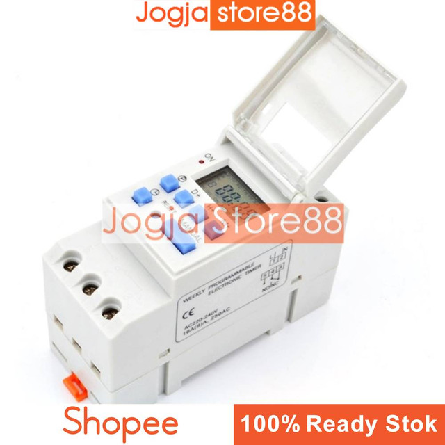 Jual Power Timer Programmable Time Switch Relay 16a 220v 2000w White