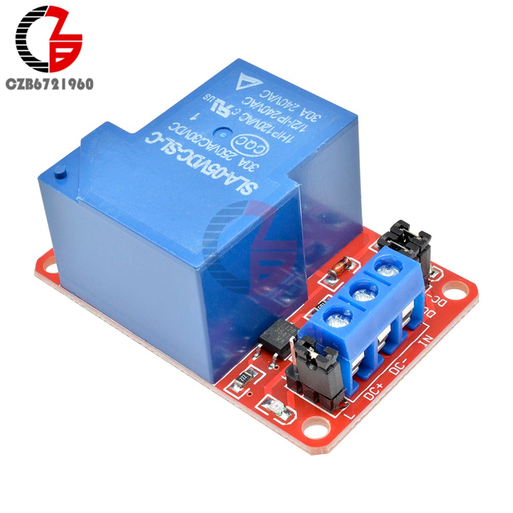 Jual PREORDER 30A 5V 1 Channel Relay Module with Optocoupler Isolation High / Low Level Trigger ...