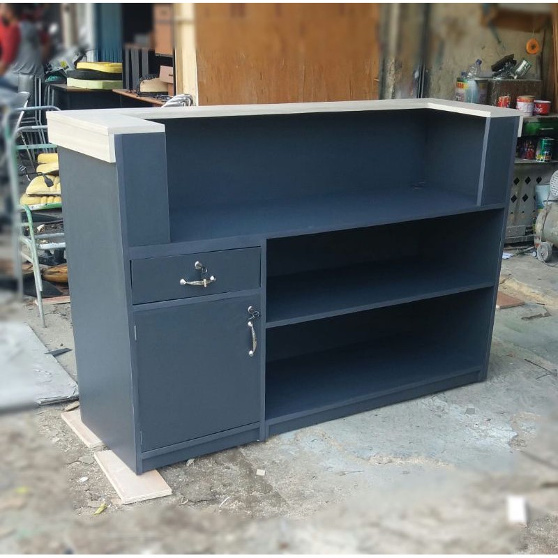 Jual Meja Resepsionis Meja Counter Meja Front Office Furniture Custom ...