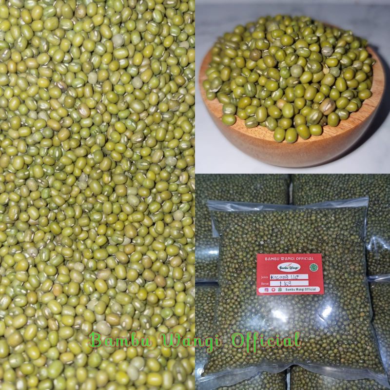 Jual Kacang Hijau Ijo 1 KG Super Premium Murah Green Beans - Bambu Wangi | Shopee Indonesia