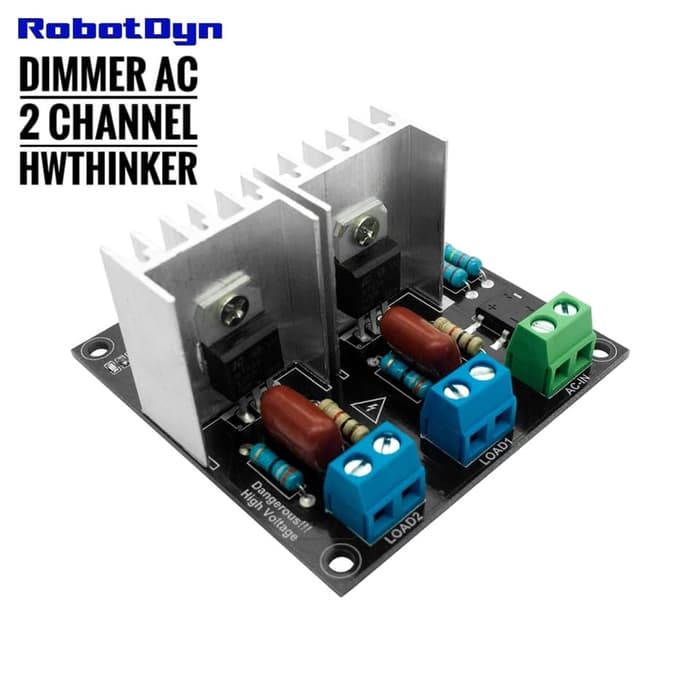 Jual Robotdyn AC Light Dimmer 2 Channel PWM 220V Zero Crossing for ...
