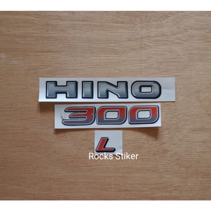 Jual Stiker Hino 300 New L / Stiker Hino 300 L / Stiker Hino 300 set ...