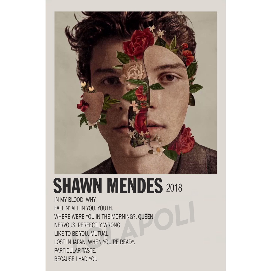 Jual Poster Cover Album Shawn Mendes - Shawn Mendes | Shopee Indonesia