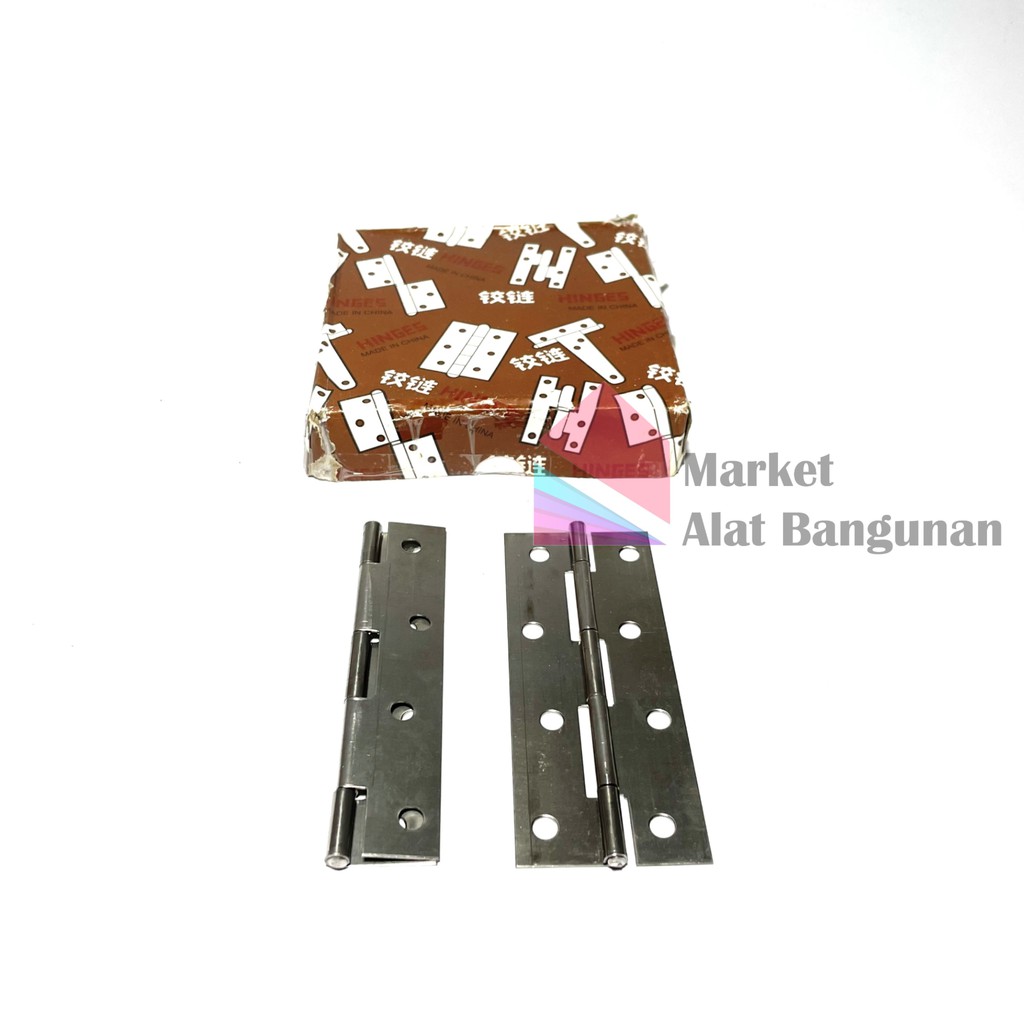 Jual Engsel Tipis 4” 10 CM Silver / Engsel Kupu 4 Inci 12 Pasang (24 ...