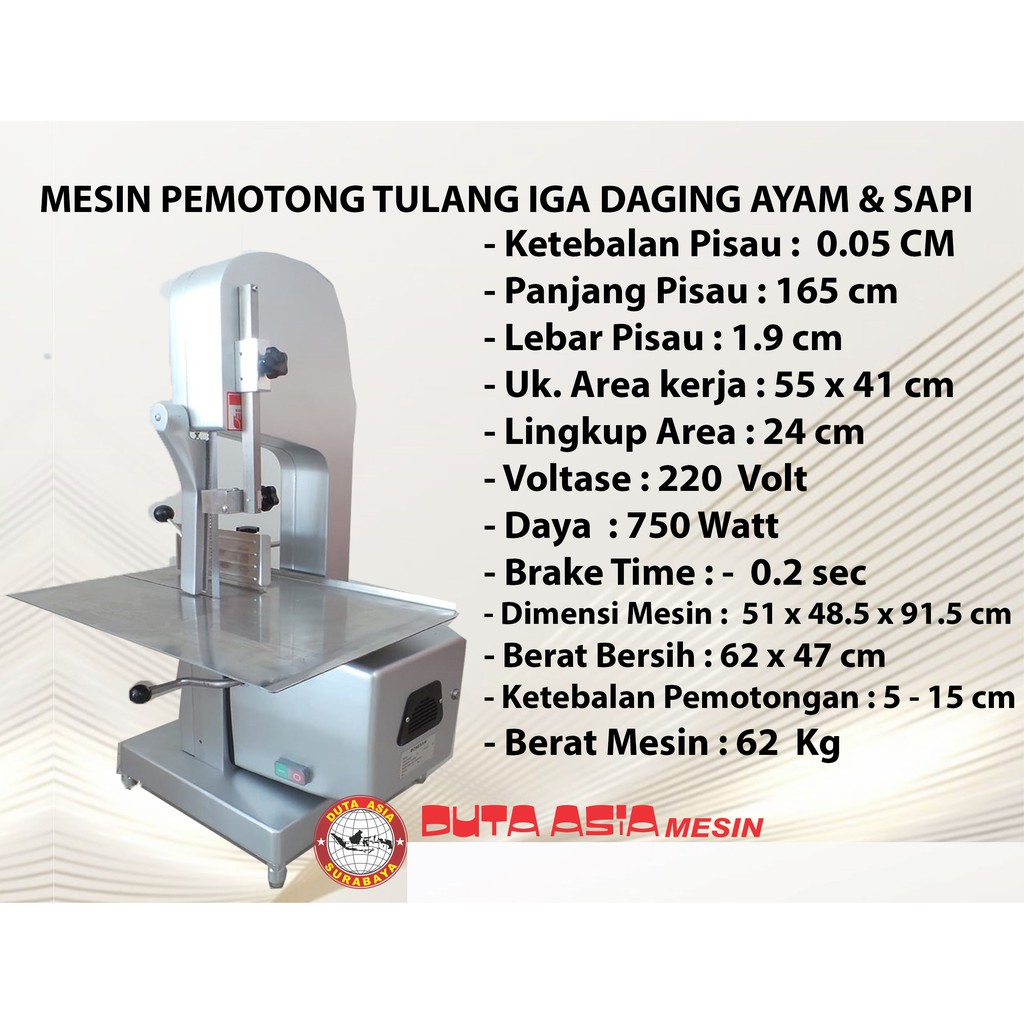 Jual Mesin Bone Saw Mesin Pemotong Tulang Iga Tulang Ayam Tulang