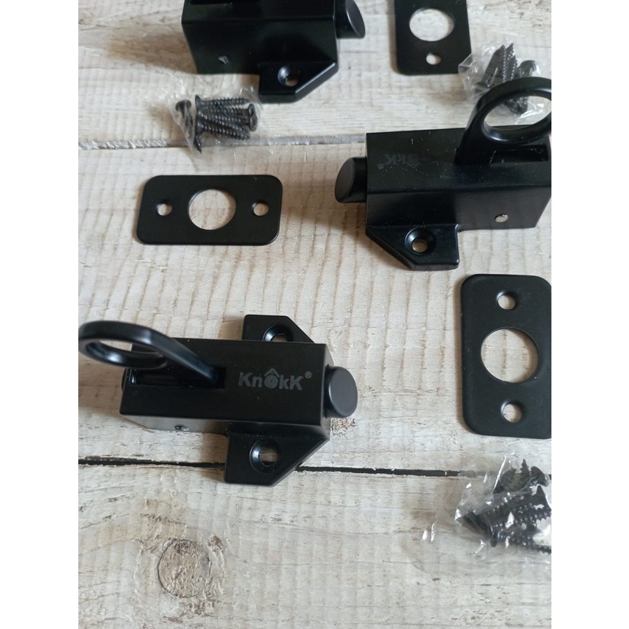 Jual spring knip jendela grendel hitam matt powder coating minimalis ...