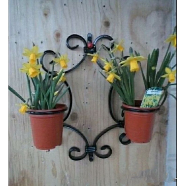 Jual stand pot besi | rak pot dinding clasik | Shopee Indonesia