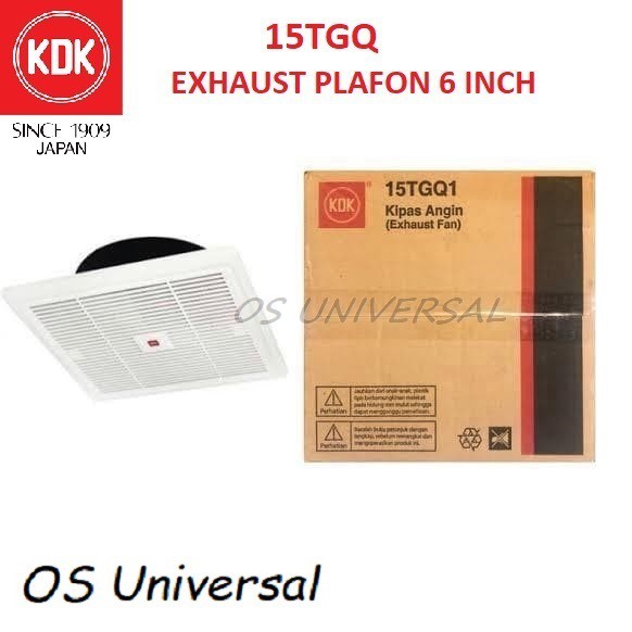 Jual KDK Exhaust Fan Plafon 15 TGQ 6 Inch - Hexos / Heksos Ceiling 6 ...