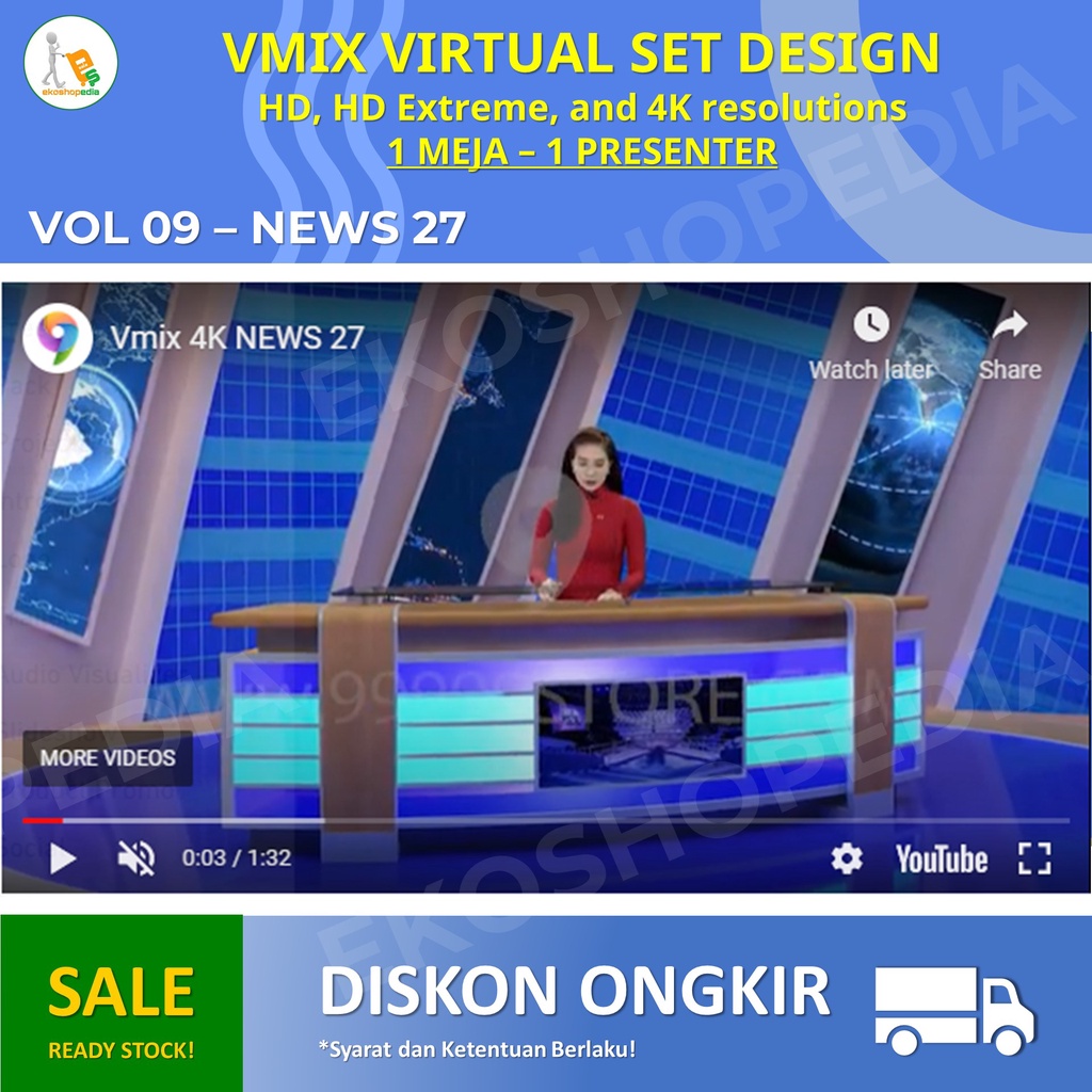 Jual VMIX VIRTUAL SET DESIGN 4K - 1 MEJA 1 PRESENTER v1.4 | Shopee ...