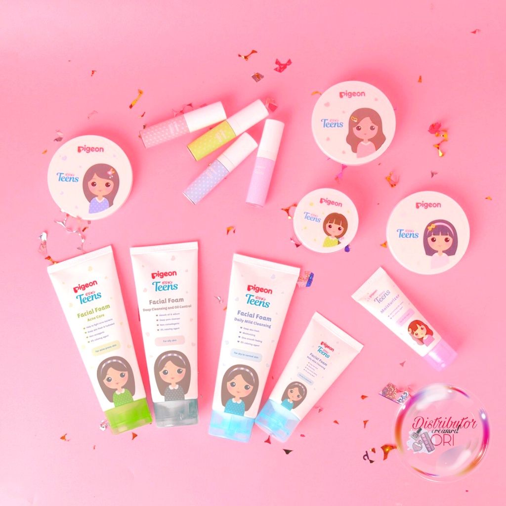 Jual PIGEON TEENS Facial Foam | Moisturizer | Face Powder | Jelly Tint ...