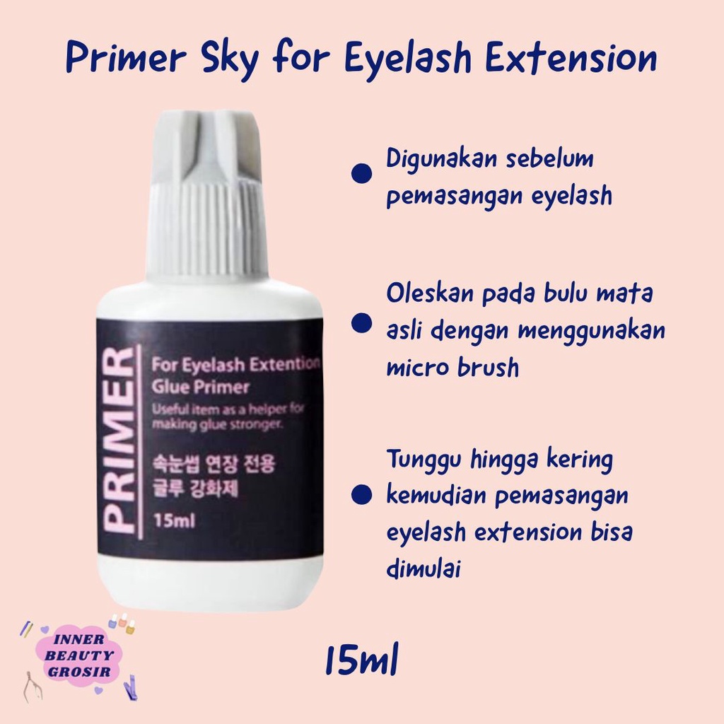 Jual PRIMER SKY for Eyelash Extension Tanam Bulumata KOREA | Shopee Indonesia