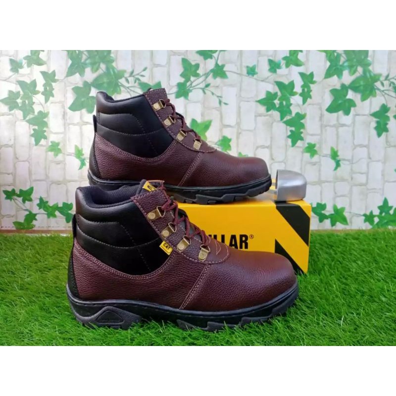 Jual COD SEPATU CATERPILLAR BOT KULIT/SEPATU KULIT KEPALA BESI SEPATU ...