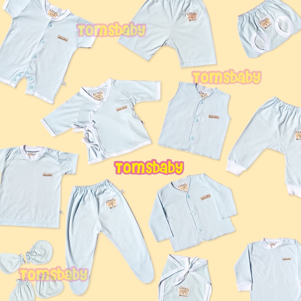 Jual [BIRU 0-3m SML] CHIYO BABY 1pcs Baju Kimono Celana Jumper Romper ...