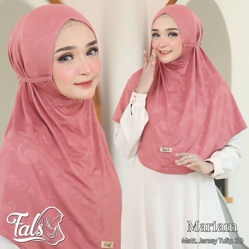 Jual Jilbab Khimar Instan Simpel Mariam Ori Fals | Shopee Indonesia