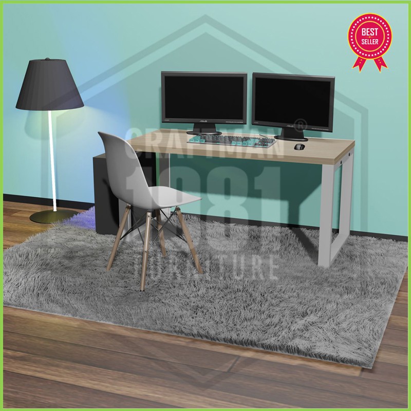 Jual Meja Komputer Kerja Tulis Belajar Laptop Baca 120x60 Simple Modern ...