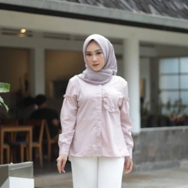Jual OLIN TOP (SOFT NUDE PINK) | Shopee Indonesia