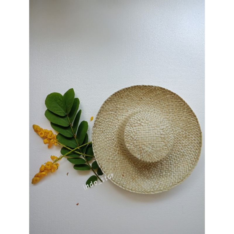 Jual topi anyaman pandan / topi cowboy /topi pria / topi wanita ...