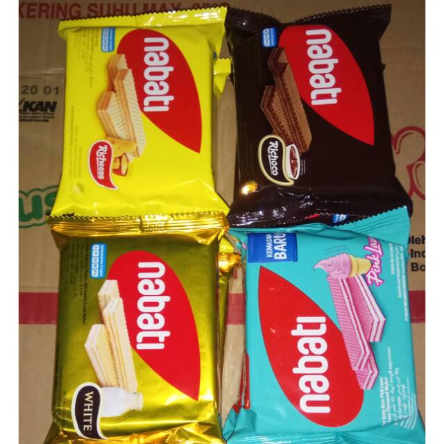 Jual NABATI WAFER CREAM KEJU / COKELAT 37G | Shopee Indonesia