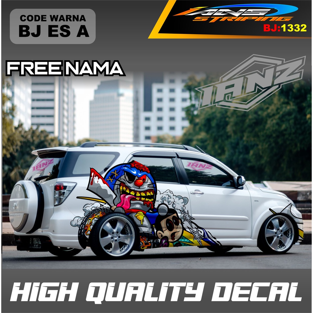 Jual VARIASI STICKER MOBIL TOYOTA RUSH KIJANG INNOVA / STIKER MOBIL ...