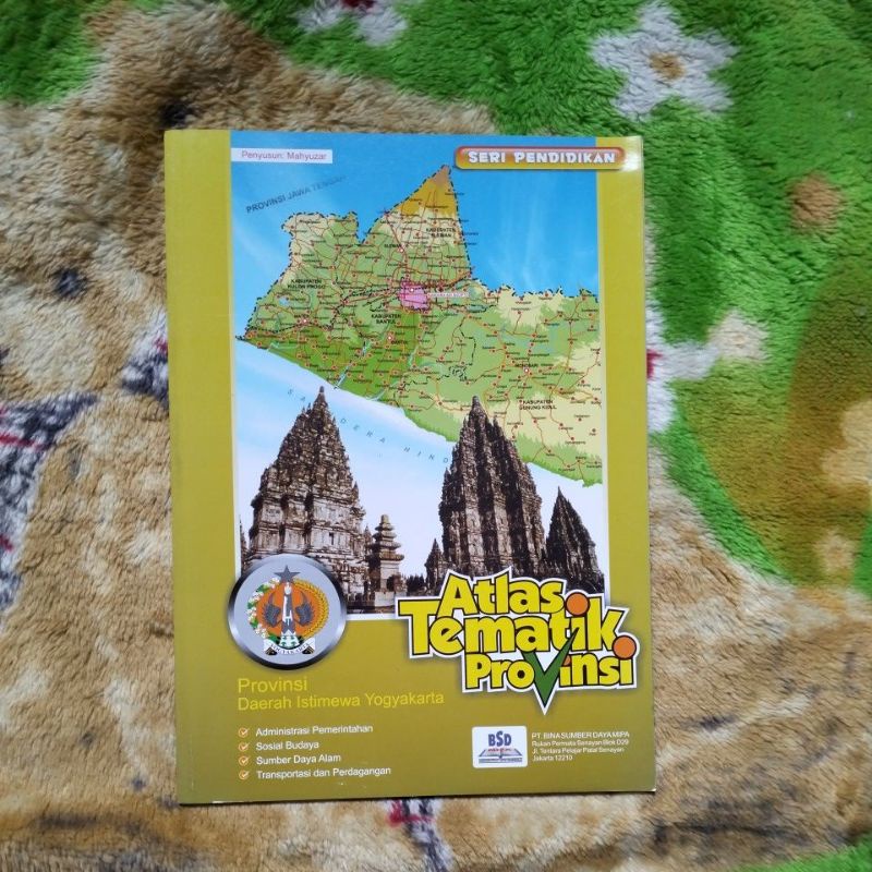 Jual ORIGINAL BUKU ATLAS TEMATIK PROVINSI DAERAH ISTIMEWA YOGYAKARTA ...