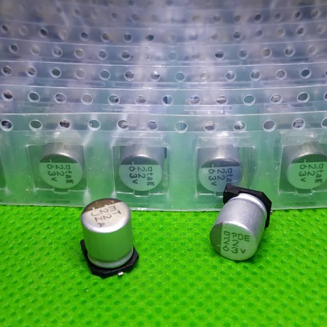Jual Solid kapasitor capasitor elko elco SMD 22uf 63v 22 uf 63 volt 6 ...