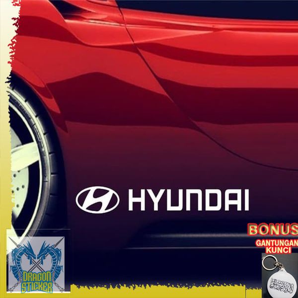 Jual TERMURAH sticker hyundai sticker mobil hyunday 29x4cm Dragon ...