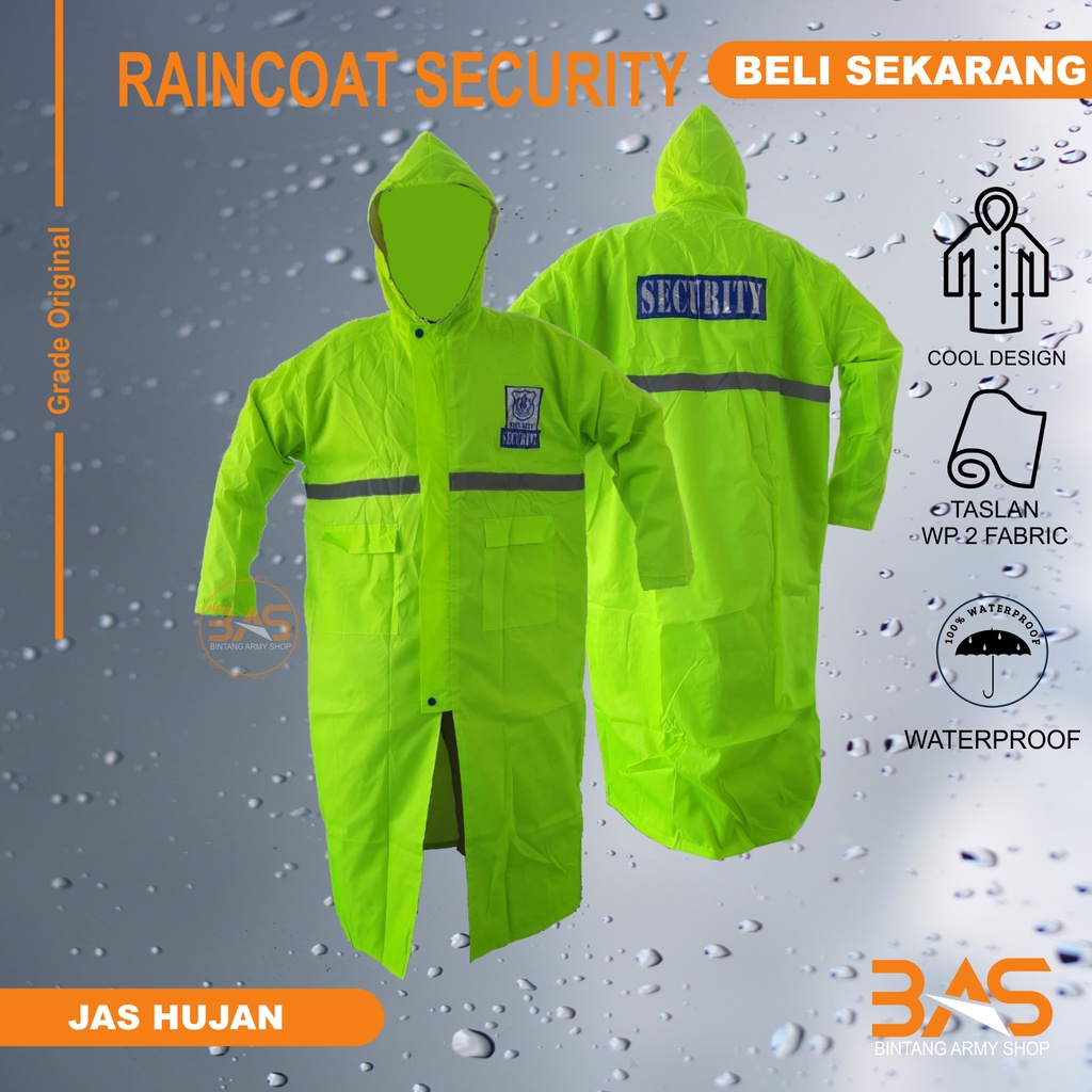 Jual Jas hujan security jubah/jas hujan ponco | Shopee Indonesia