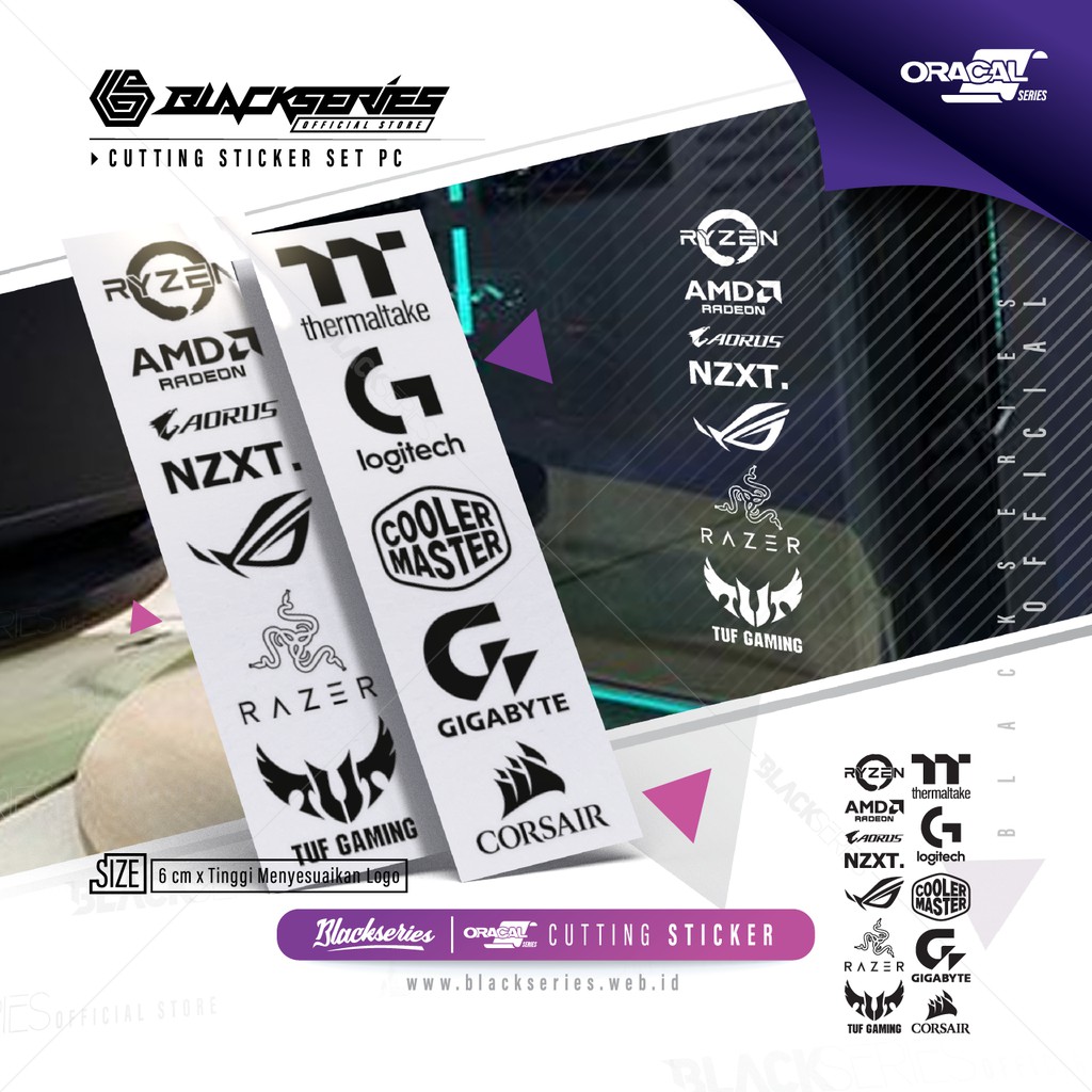 Jual Stiker PC | Cutting Sticker PC Set | Shopee Indonesia