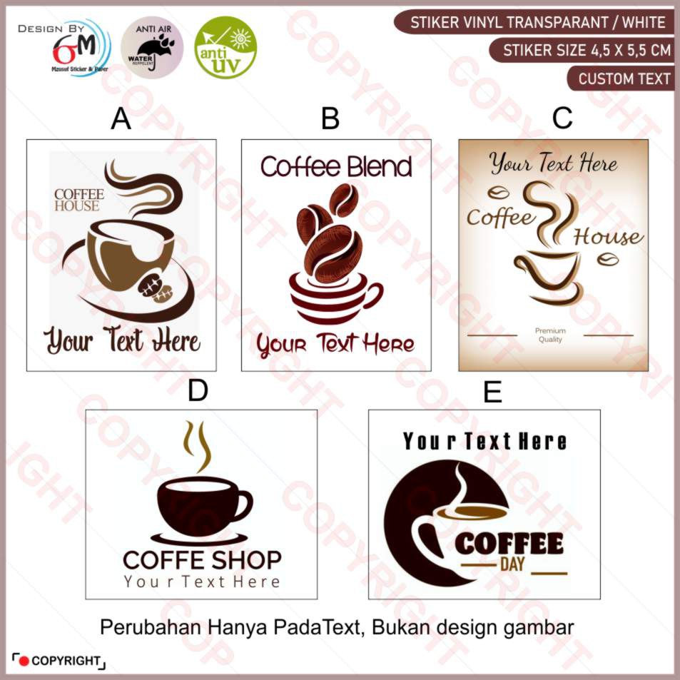 Jual Stiker Vinyl Label Coffee Kopi | Shopee Indonesia