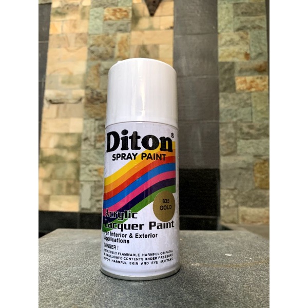 Jual Pilox pylox pilok cat semprot DITON 300cc 300 Cc Warna Gold emas ...