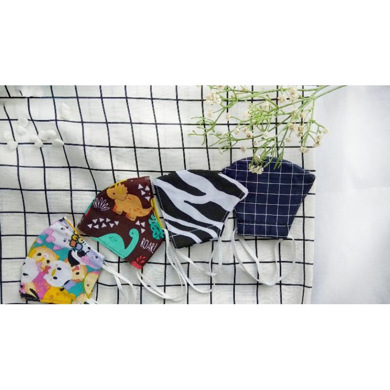 Jual Masker Kain 3Ply | Masker Anak dan Dewasa | Masker Earloop dan ...