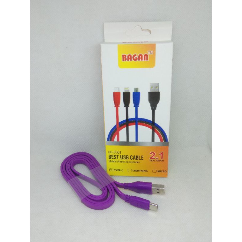 Jual Kabel data Kabel cas BAGAN BG-CD01 TYPE C | Shopee Indonesia