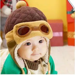Jual Topi Anak dan Bayi Model Pilot Usia 1 Sampai 3 Tahun Bahan Lembut ...