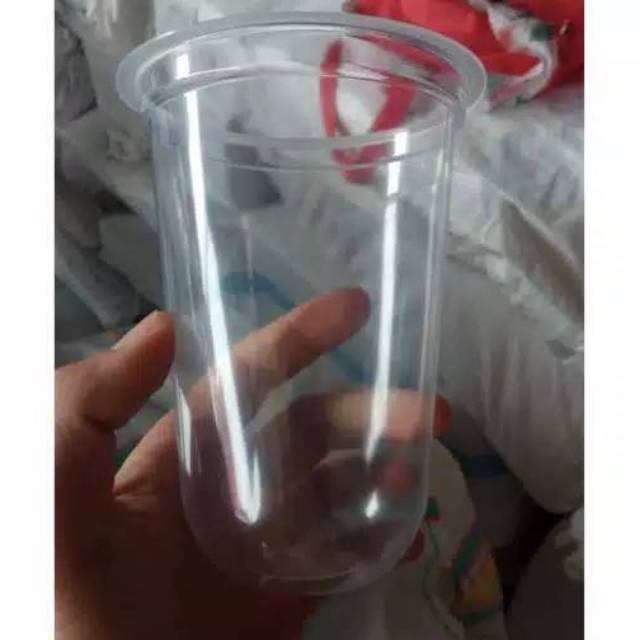 Jual Gelas plastik Oval PP 16 oz cup bubble babel pop ice murah u-cup hokka | Shopee Indonesia