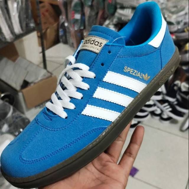 Jual Sepatu Casual Adidas Spezial Blue Ice | Shopee Indonesia