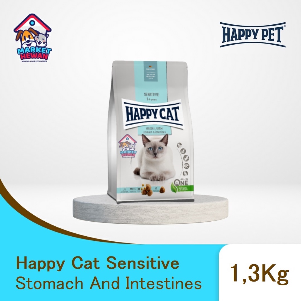 Jual Happy Cat Sensitive Stomach and Intestines 1,3 Kg | Shopee Indonesia