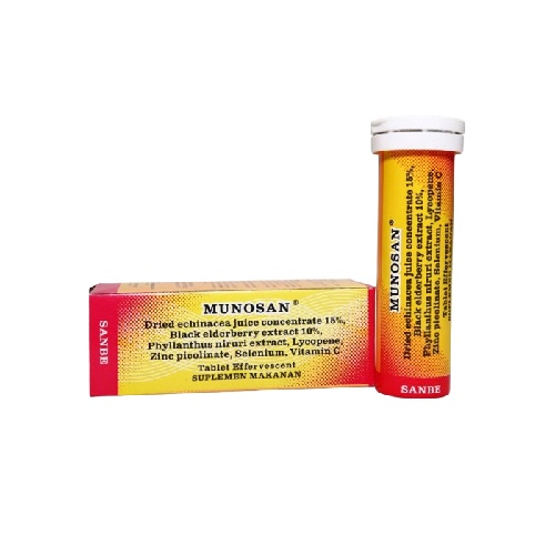 Jual MUNOSAN 10 TABLET EFFERVESCENT VITAMIN DAYA TAHAN TUBUH IMUNITAS ...