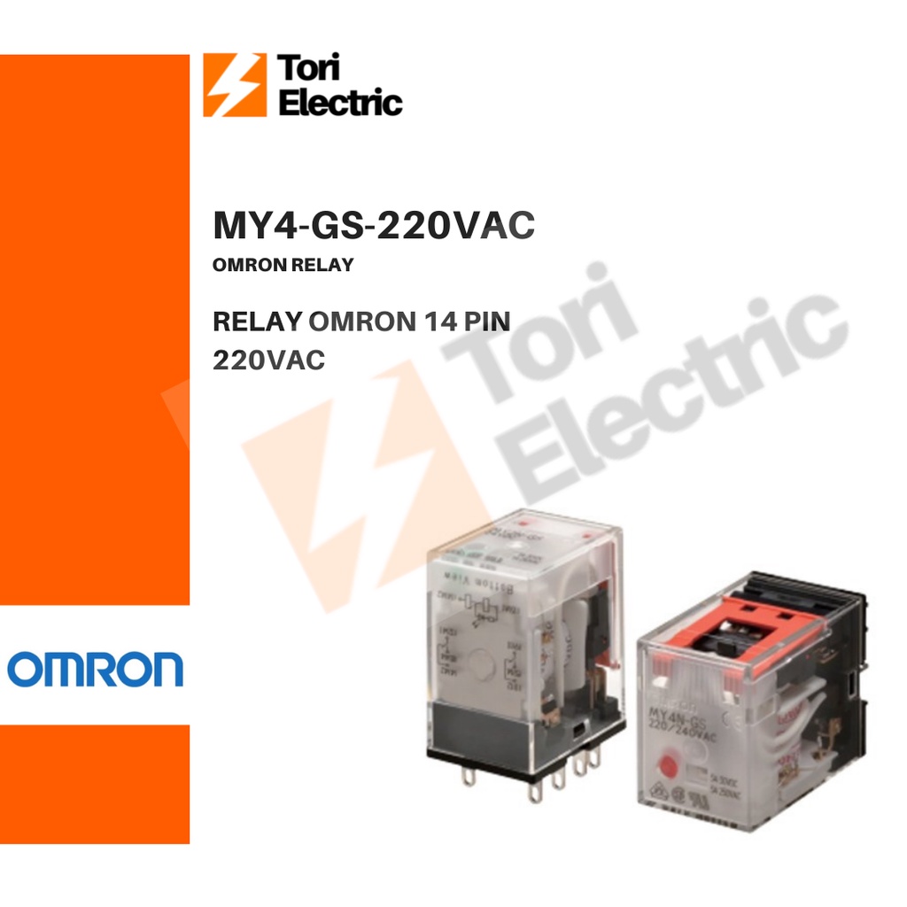 Jual RELAY OMRON MY4-GS-220VAC MY4 GS 220VAC | Shopee Indonesia