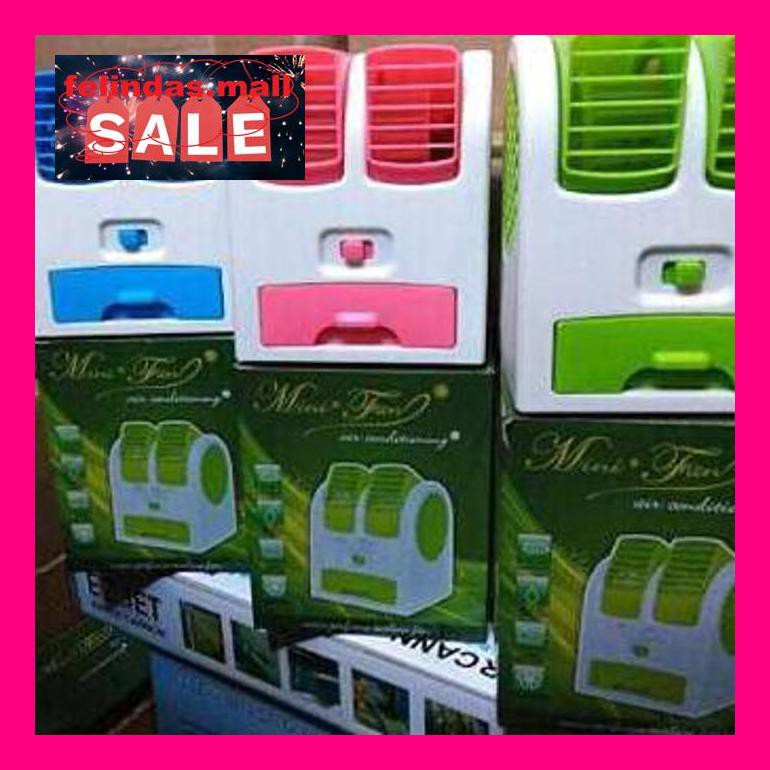 Jual Fer8C74A Ac Duduk Double Mini Fan Ac Portable Double Blower Kipas ...