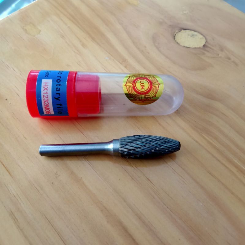 Jual bor tuner gagang 6mm Rotary tuner carbide 6×12 carbide burr kepala ...