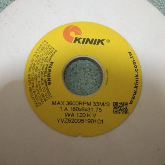 Jual KINIK Surface Grinding Wheel WA 120 KV 1A Straight Type - Batu ...